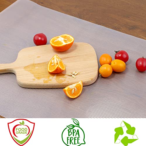 Shelf Liners for Kitchen Cabinets 10 Inch Wide X 20 Ft Non Adhesive Cabinet Drawer Liners Non Slip Clear Waterproof Shelves Liners for Refrigerator Closet Cupboard Pantry Mat Kitchen Bathroom