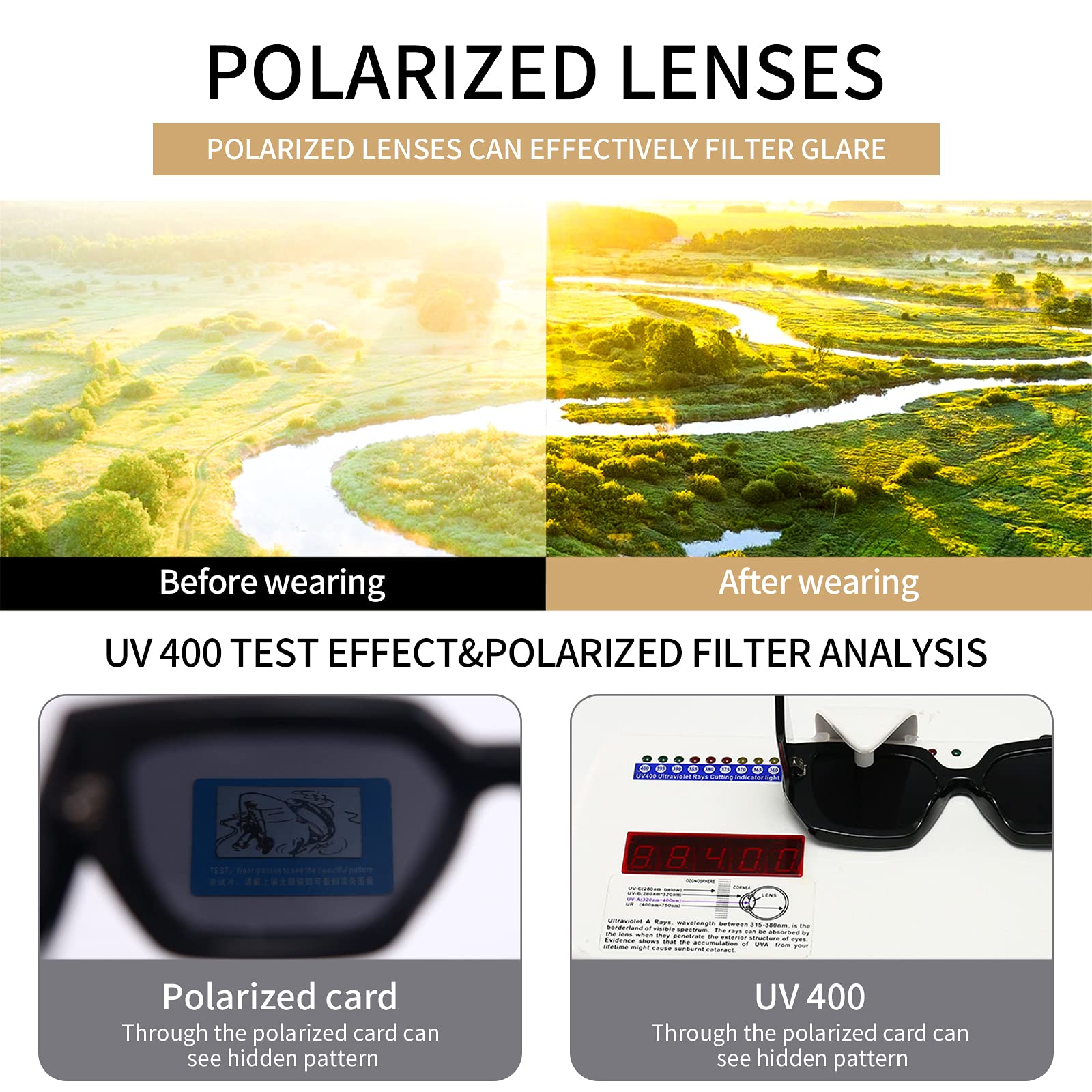Dollger Polarized Cat Eye Sunglasses for Women Trendy Retro Design Women Black Sunglasses Polarized UV400 Protection