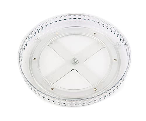 Lazy Susan Organizer Lazy Susan Turntable for Cabinet Rotating Spice Rack for Kitchen Clear Lazy Susan for Fridge, Bathroom, Countertop(Small)