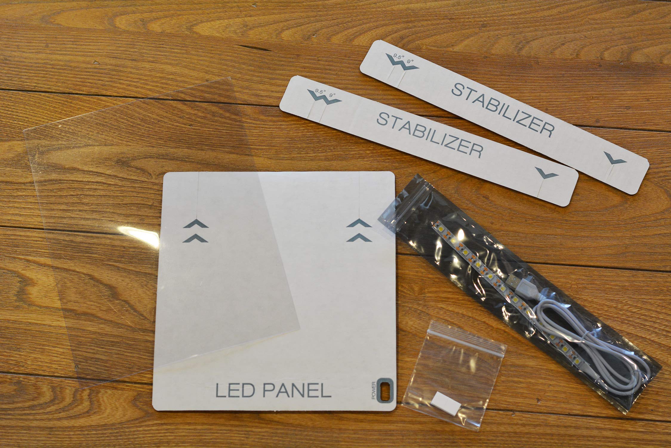 Scanner Bin - Add-on Kit (LED Attachment, stabilizer Bars, Flat Sheet, Bumpers)