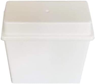 MUHWA White 24 Places Microscope Slides Staining Rack and Jar, Polypropylene