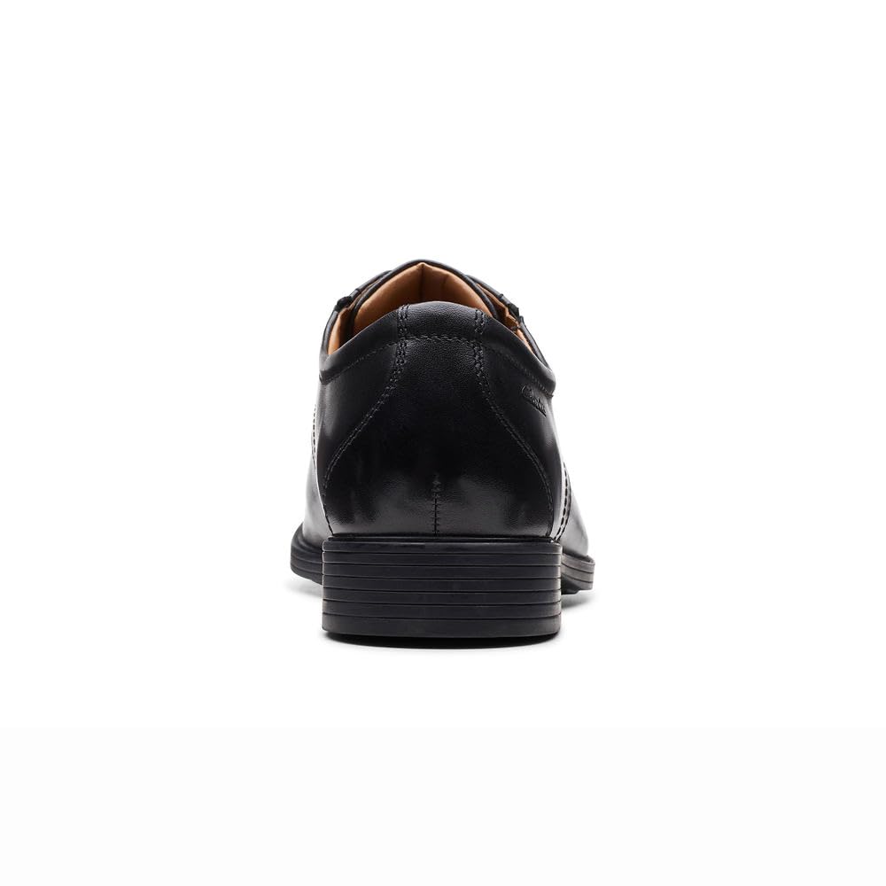 Clarks Men's Whiddon Cap Oxford, Black Leather, 10 Wide