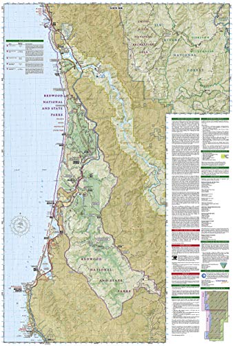 Redwood National and State Parks Map (National Geographic Trails Illustrated Map, 218)