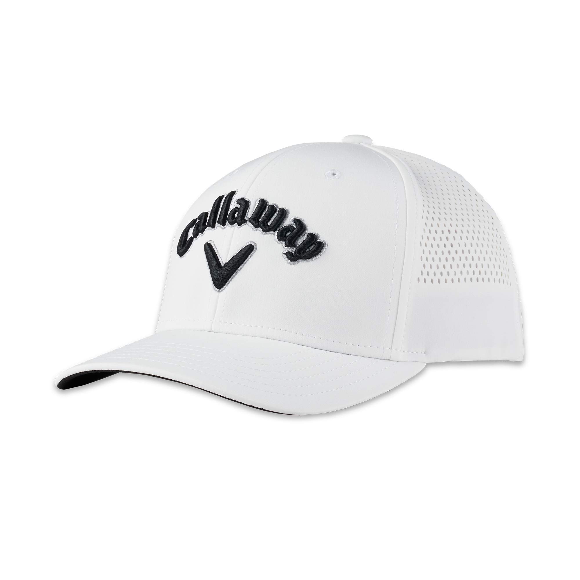 Callaway mens Riviera Hat, White/Black, Small-Medium US