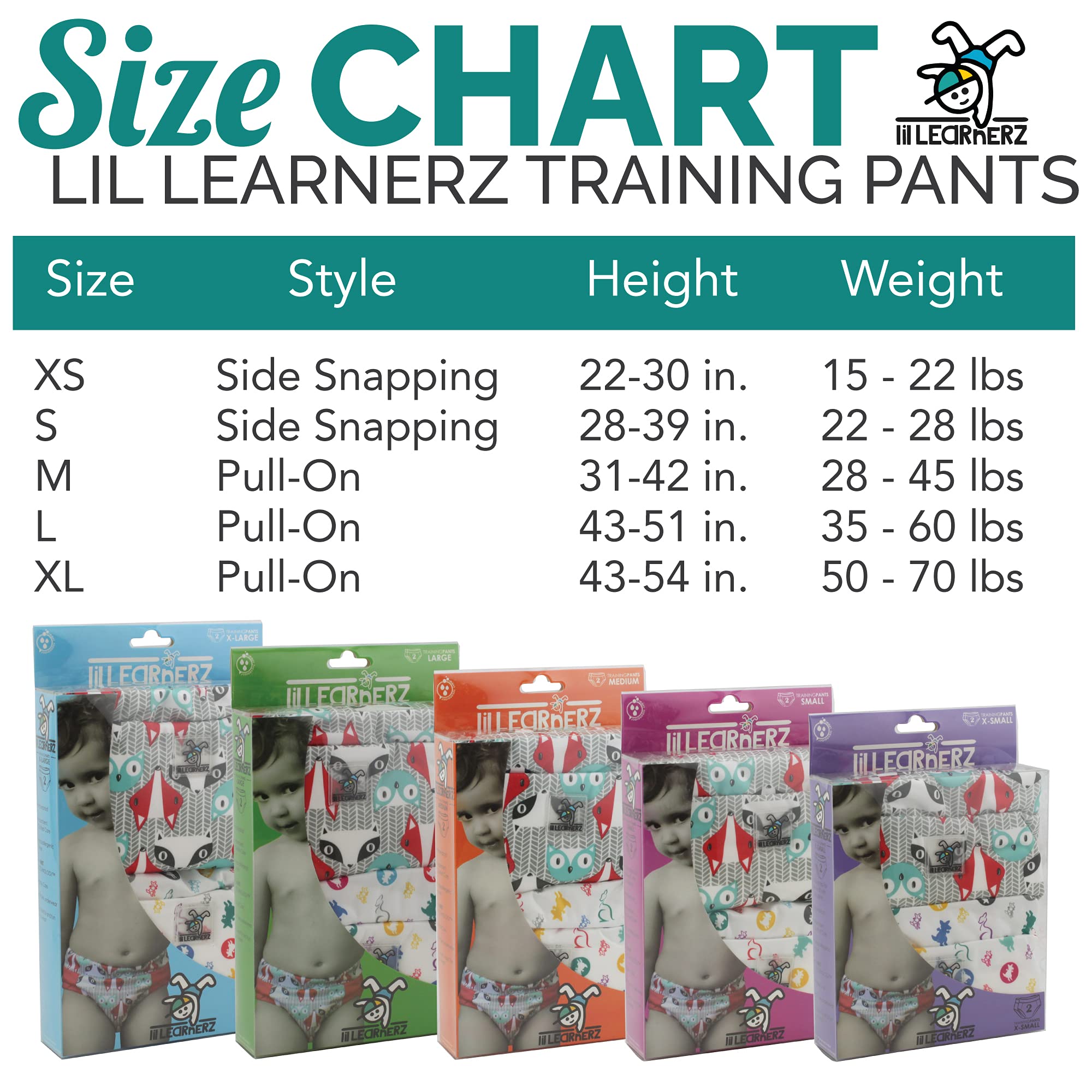 Kanga Care Lil Learnerz Reusable Toilet Training Pants (Small - Finn & Nautical)