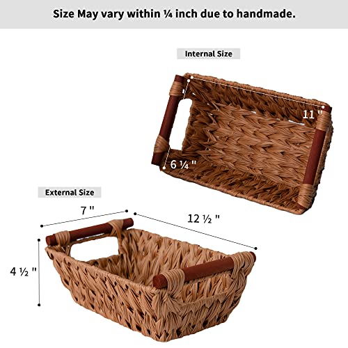 GRANNY SAYS Bundle of 1-Pack Woven Wastebasket for Organizing & 2-Pack Woven Storage Baskets for Bathroom