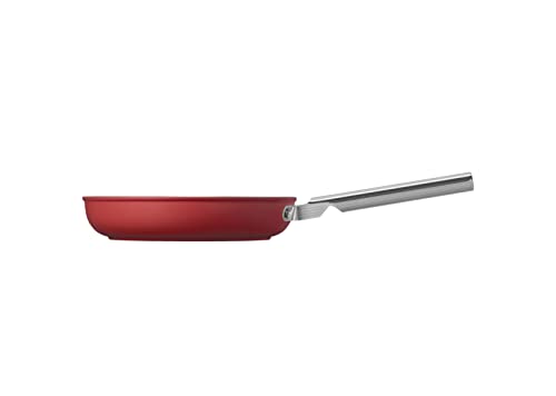 Smeg 2 PC Non Stick Cookware Set Red 9.5" Fry Pan 11" Fry Pan