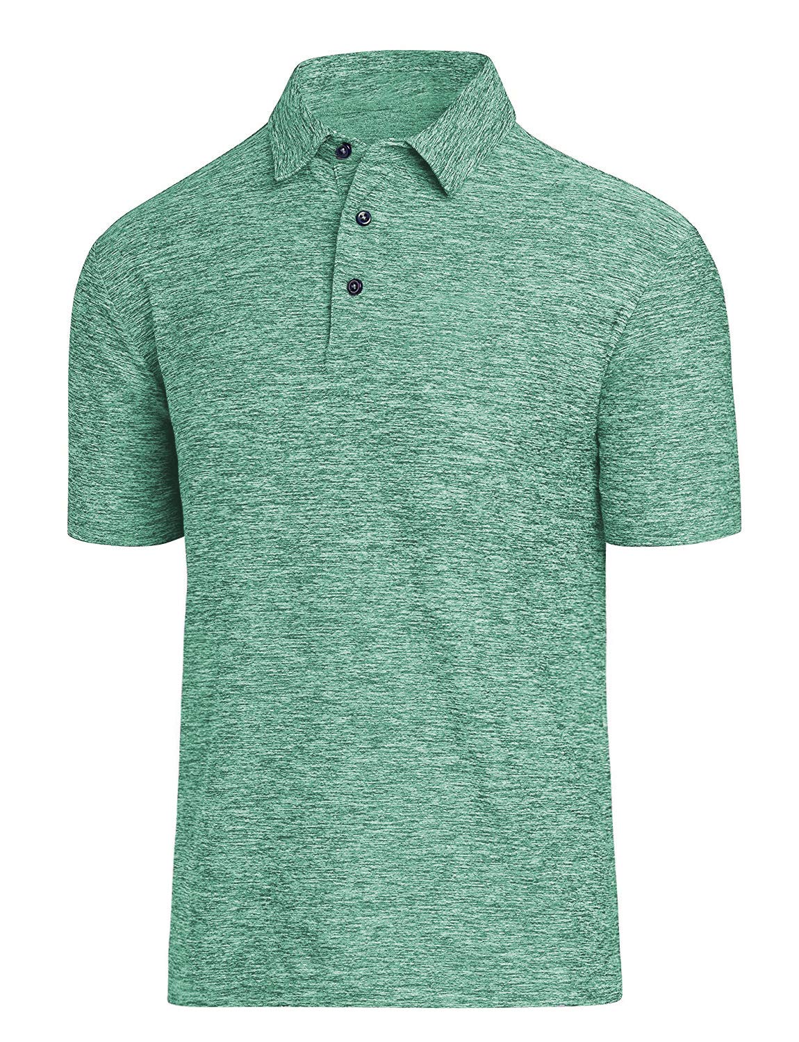COVISS Men's Dry Fit Golf Polo Shirt Light Green, X-Large