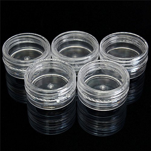 Head compatible with Machine Containers 3g Sample Pots Jars Clear Small Empty Cosmetic Plastic 50Pcs Other Tao Face Cleansing Brush
