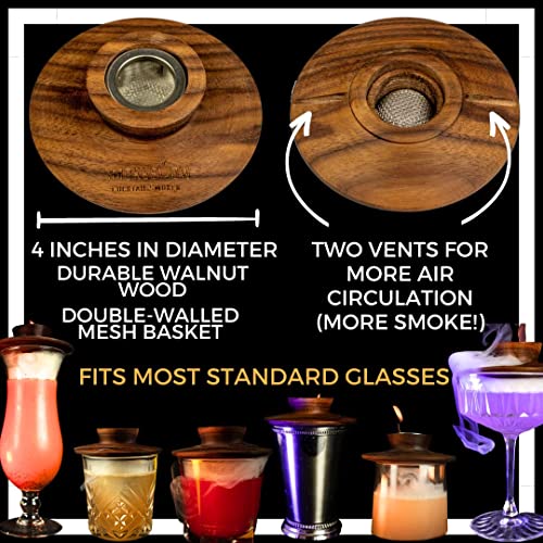 Cocktail Smoker Bundle with Kitchen Torch, Four Flavors of Wood Chips, Apple, Hickory, Cherry and Bourbon Soaked Oak. (No Butane Included) - Smokeshow