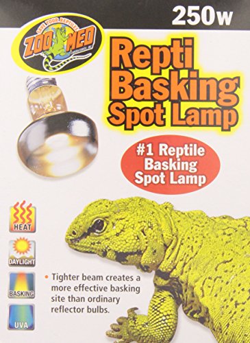 Zoo Med Reptile Basking Spot Lamp 250 Watts, Whites &Amp; Tans