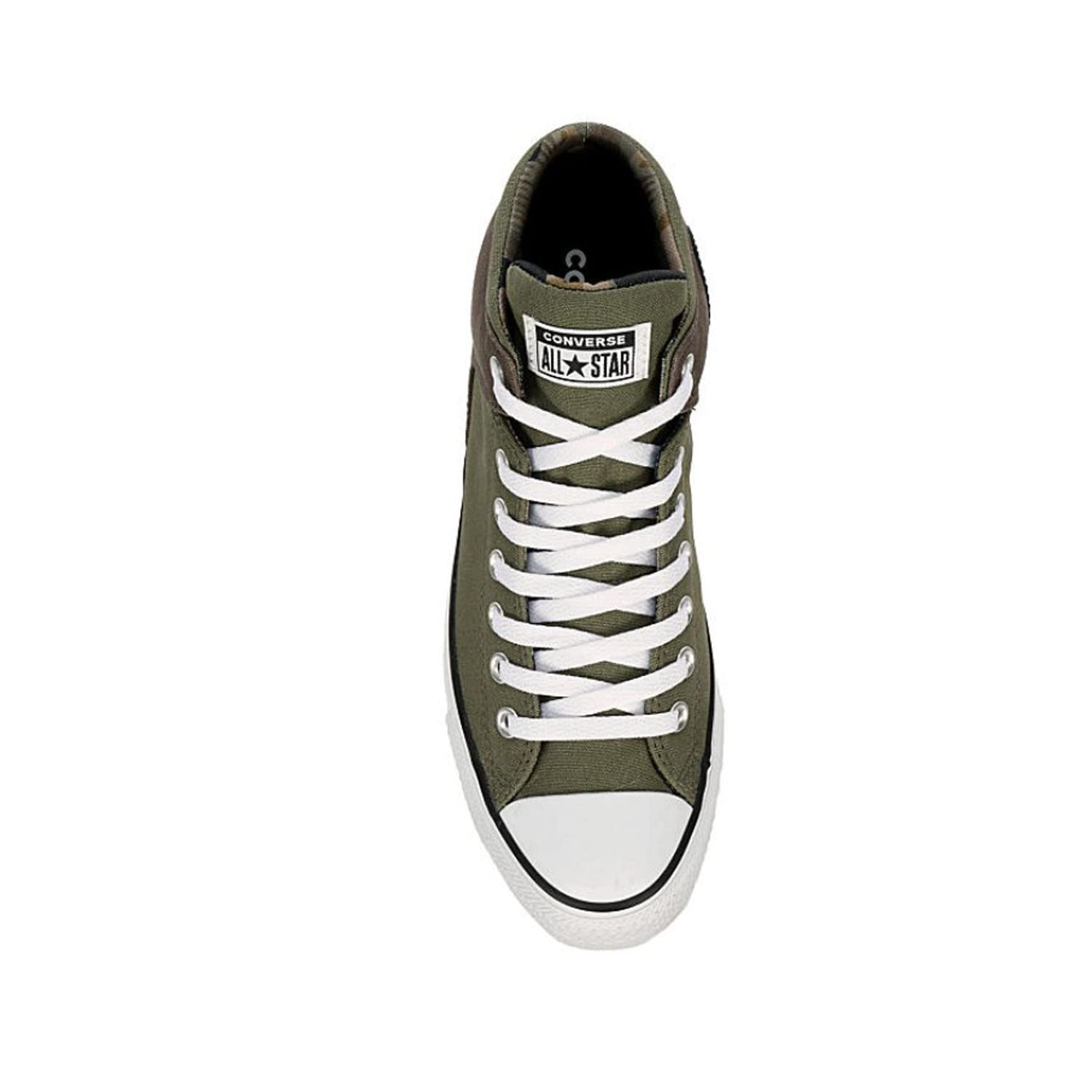 Converse Unisex Chuck Taylor All Star Mid High Street Sneaker - Utility/Engine Smoke/White 15