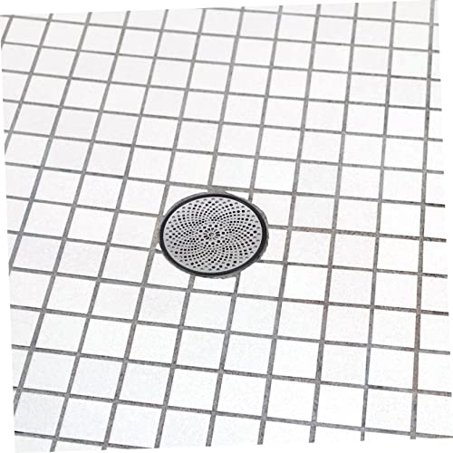 FPVAWKBL Stainless Steel Floor Drain Cover Hair Sink Kitchen Sink Strainer Shower Drain Cover Sink Drain Cover Bathtub Drain Protector Stainless Hair Catcher Bathroom Drain Covers Filter, Silverx5pcs