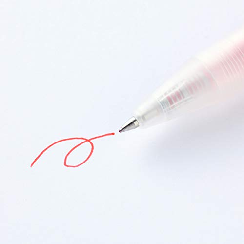 Muji Pen Retractable Gel Ink Bollpoint Pens, Smooth Writing Taste - 0.5mm, 12-Colors Pack (Japanese Color)