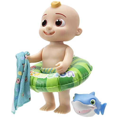 CoComelon - Splish Splash JJ Doll- with Shark Bath Squirter and Water Accessories Water Play - Toys for Kids and Preschoolers - Amazon Exclusive