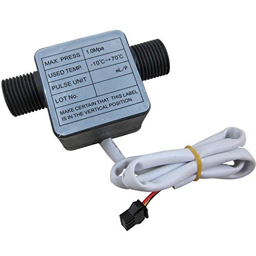 G1/2 G3/4 Male Thread Gear Flow Meter,Hall flowmeter,High Density Liquid Flow Sensor for Oil Milk Honey Detergent High-Precision - (Thread Specification: 3/4")