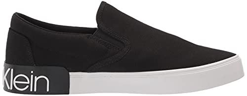 Calvin Klein Men's RYOR Sneaker, Black Canvas 962, 8