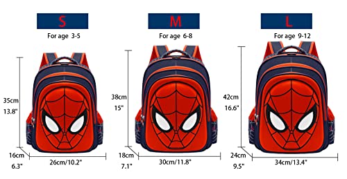 Dasellbag Toddler School Backpack Elementary Student Schoolbag Waterproof Lightweight Comic Bookbag for Boys Girls(SL-M)