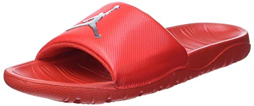 Nike mens Jordan Break Slide, University Red/Metallic Silver, 9