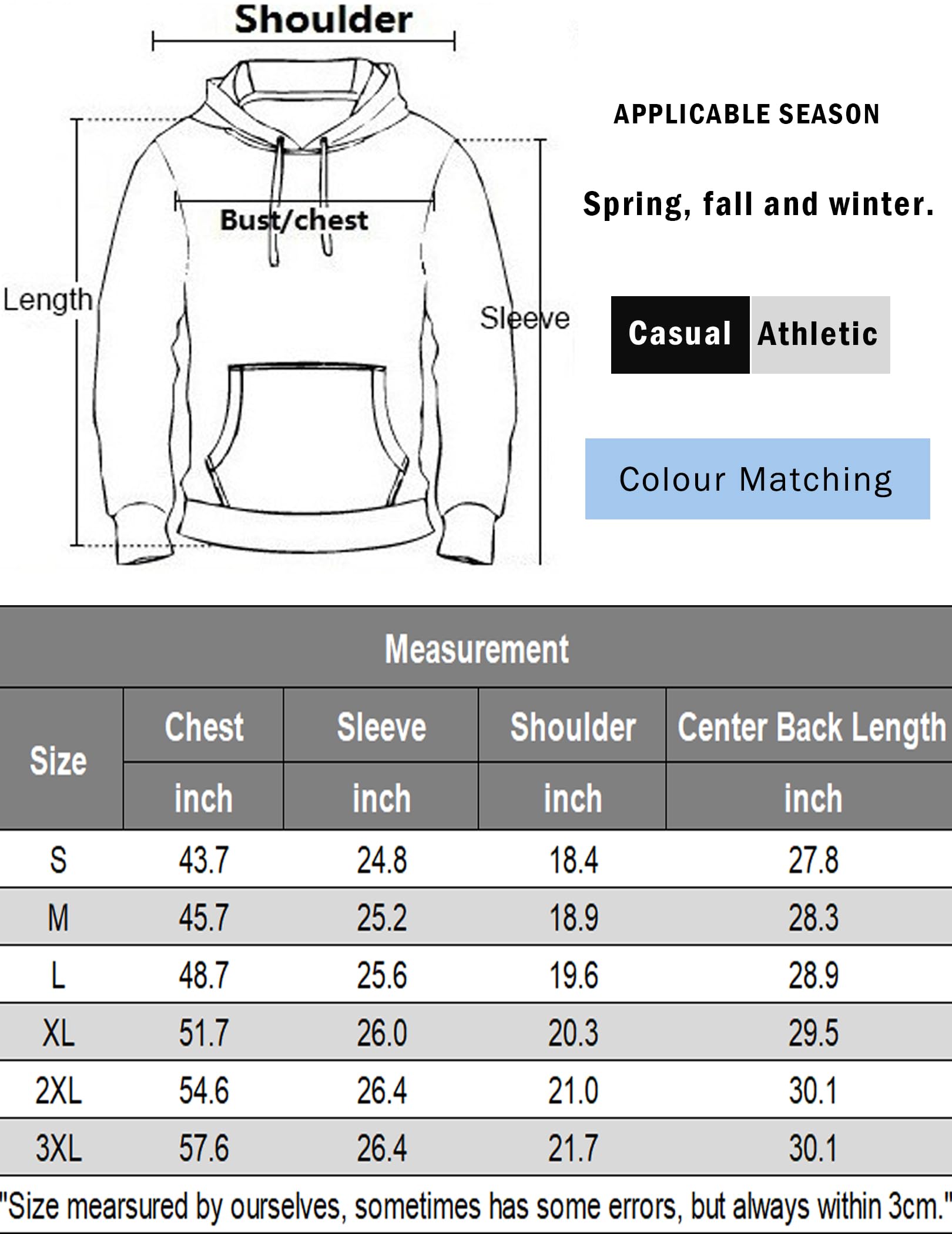 COOFANDY Men's Hooded Sweatshirts Long Sleeve Casual Pullover Hoodie Waffle Knit Sweatshirt with Pocket Dark Grey