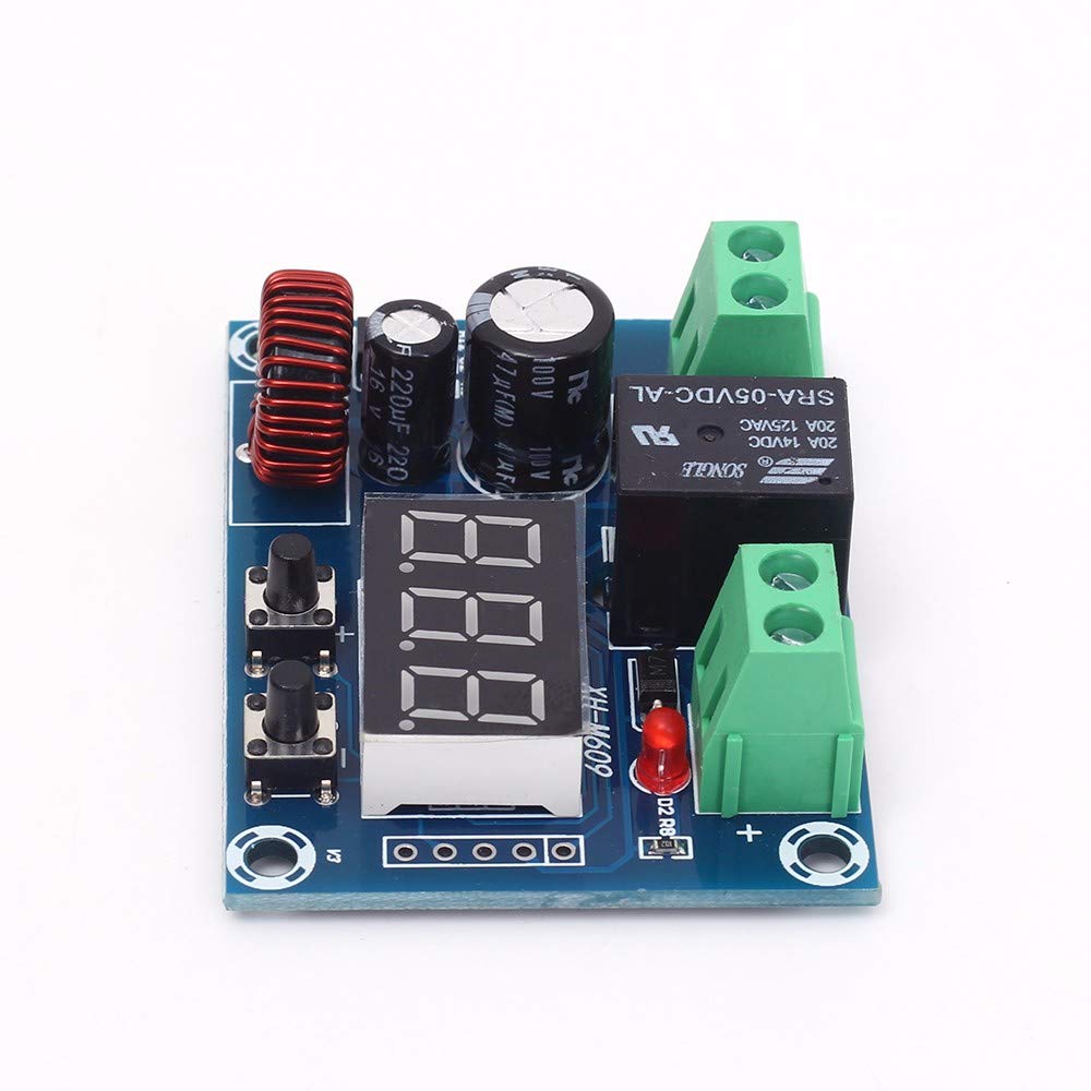 DOAYMLER DC 12V-36V Digital Low Voltage Protector Disconnect Switch Over Discharge Protection Module for Lead Acid Lithium Battery