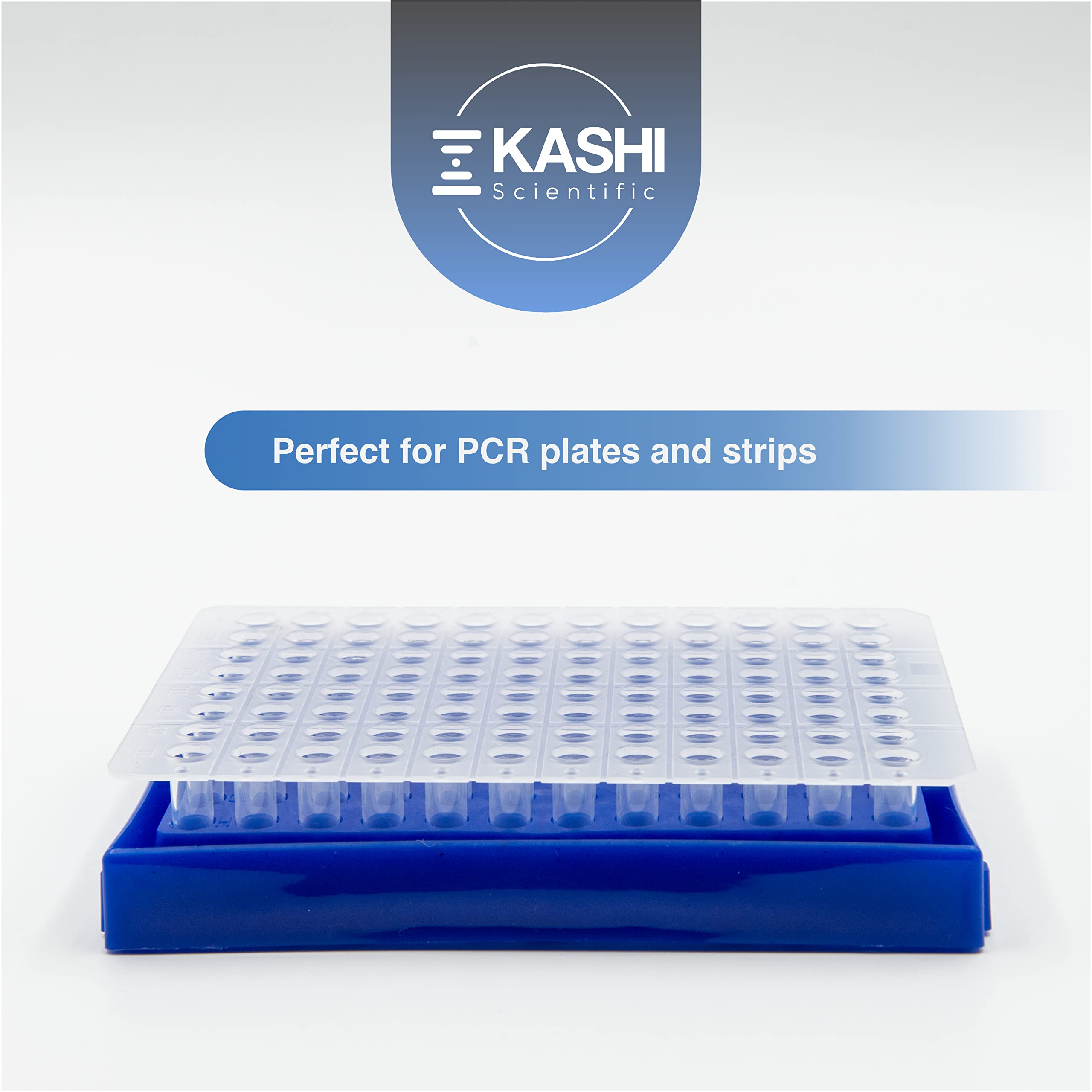 Kashi Scientific 96 Well PCR Tube Rack for 0.2mL PCR Tubes and PCR Plates, 8x12 PCR Tube Rack [3 Racks]