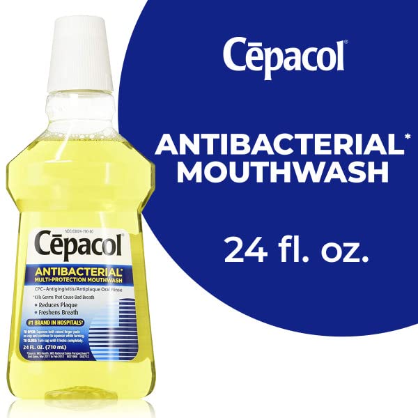 Cepacol Antibacterial Mouthwash, Gold, 48oz (2X24oz)