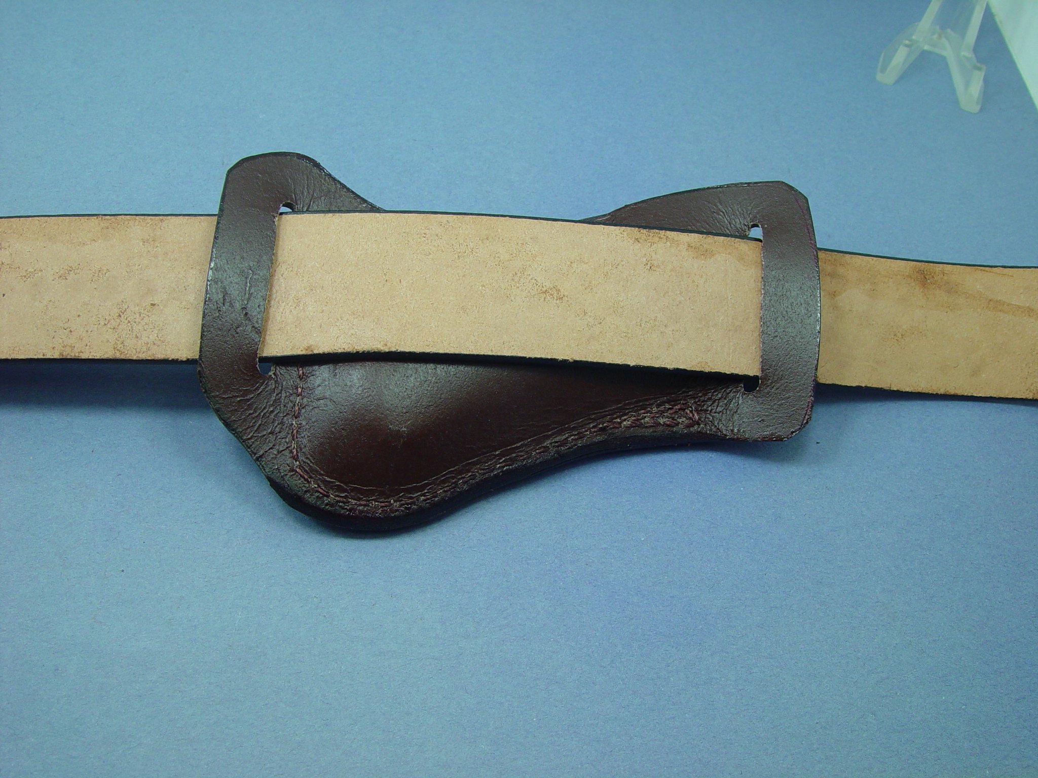Leather Right Cross Draw Pocket Knife Sheath for a Buck 110 Are 112. Alliagor Print Leather on Top. Sheath Only!