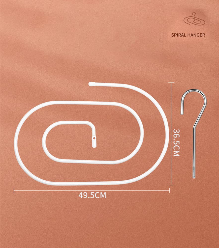 DEPILA Spiral Sheet Hanger Space Saving Hangers for Sheets Bedspreads Coverlets Mattresses Tablecloths Sofa Covers Blankets Shawls Scarfs Capes A11 Coat Hanger