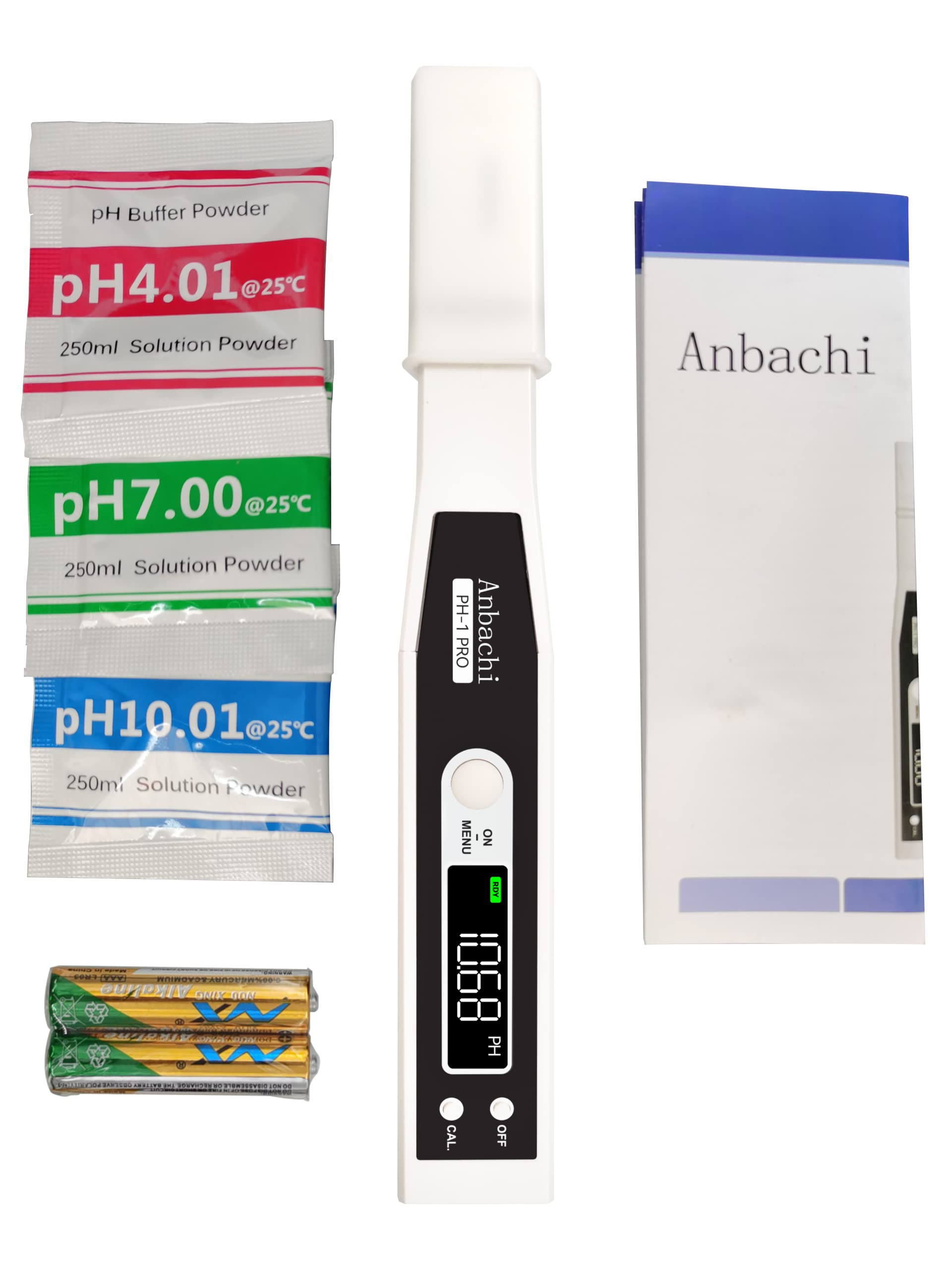 PH Meter acidometer ph Tester high Precision pH Temperature 2in1