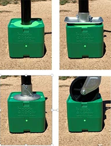 Dock N Stow Trailer Jack Stand, Stabilizer Leveling Block Store on Tongue Frame, Fits Most Jacks, Set Includes Wheel Chocks & Lock, RV Camper, Boat, Pop Up Travel Accessories, Secure w/Bungee, GEN 1B
