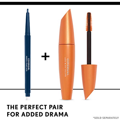 COVERGIRL Perfect Point Plus Eyeliner Pencil, Grey Khaki, Long-Lasting, Versatile White Eyeliner, Soft Smudging Tip, No Sharpening Needed, Pack of 1