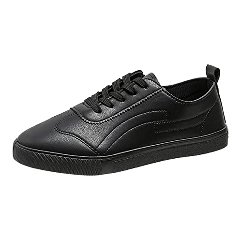 Fashion Printing Women's Single Shoes Flat Bottom Lace Round Head Solid Color Comfortable Casual Shoes Women Summer