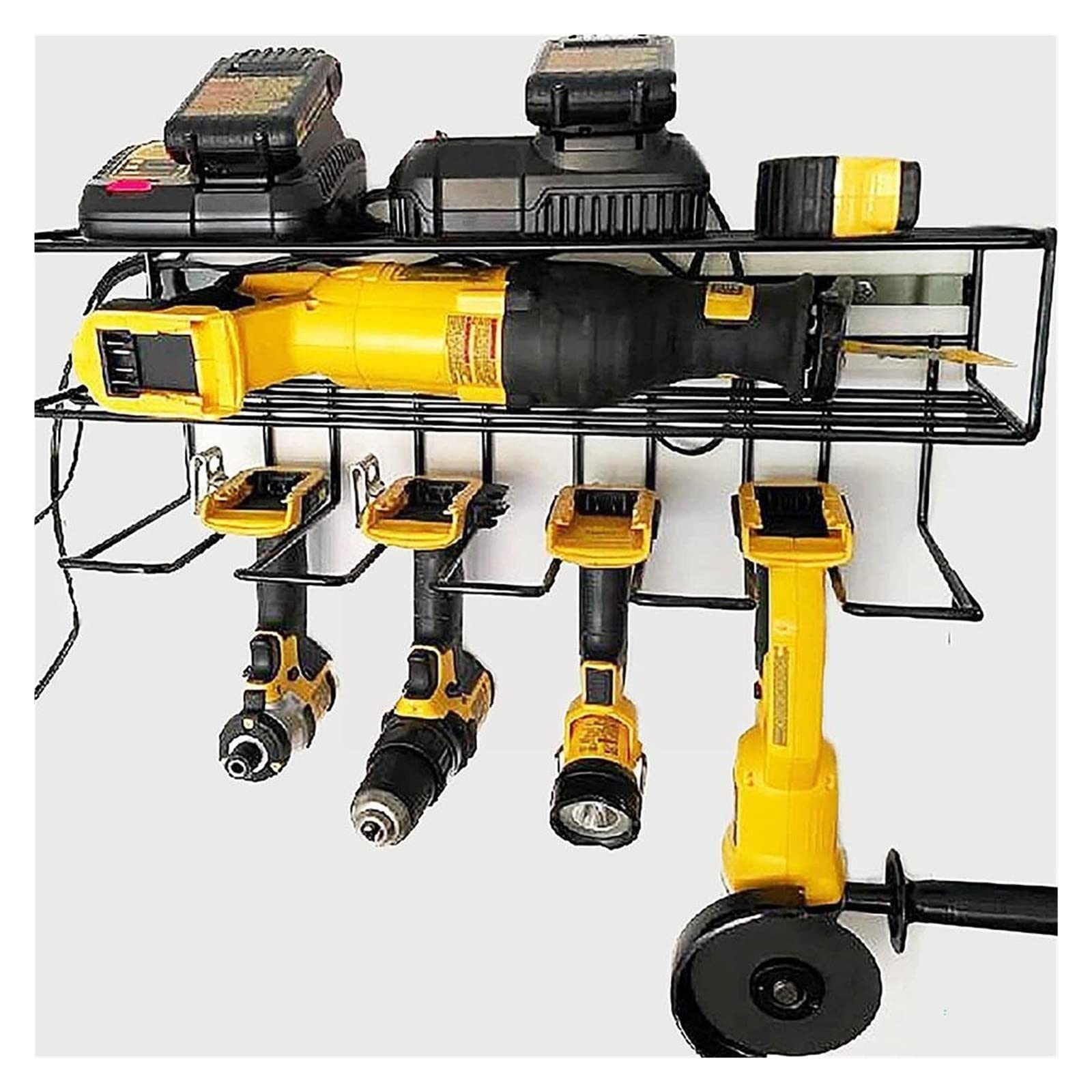 full of happiness Tool Organizers Garage Wall Mount Organizer Drill Organizer Power Cabinet Rack Organizers Electric Tool Rack Wall Storage D T6i3