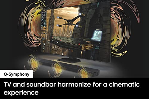 SAMSUNG HW-Q60B 3.1ch Soundbar w/ Dolby Atmos, DTX Virtual:X Q Symphony, Adaptive Sound, Game Mode, Bluetooth Connection, 2022