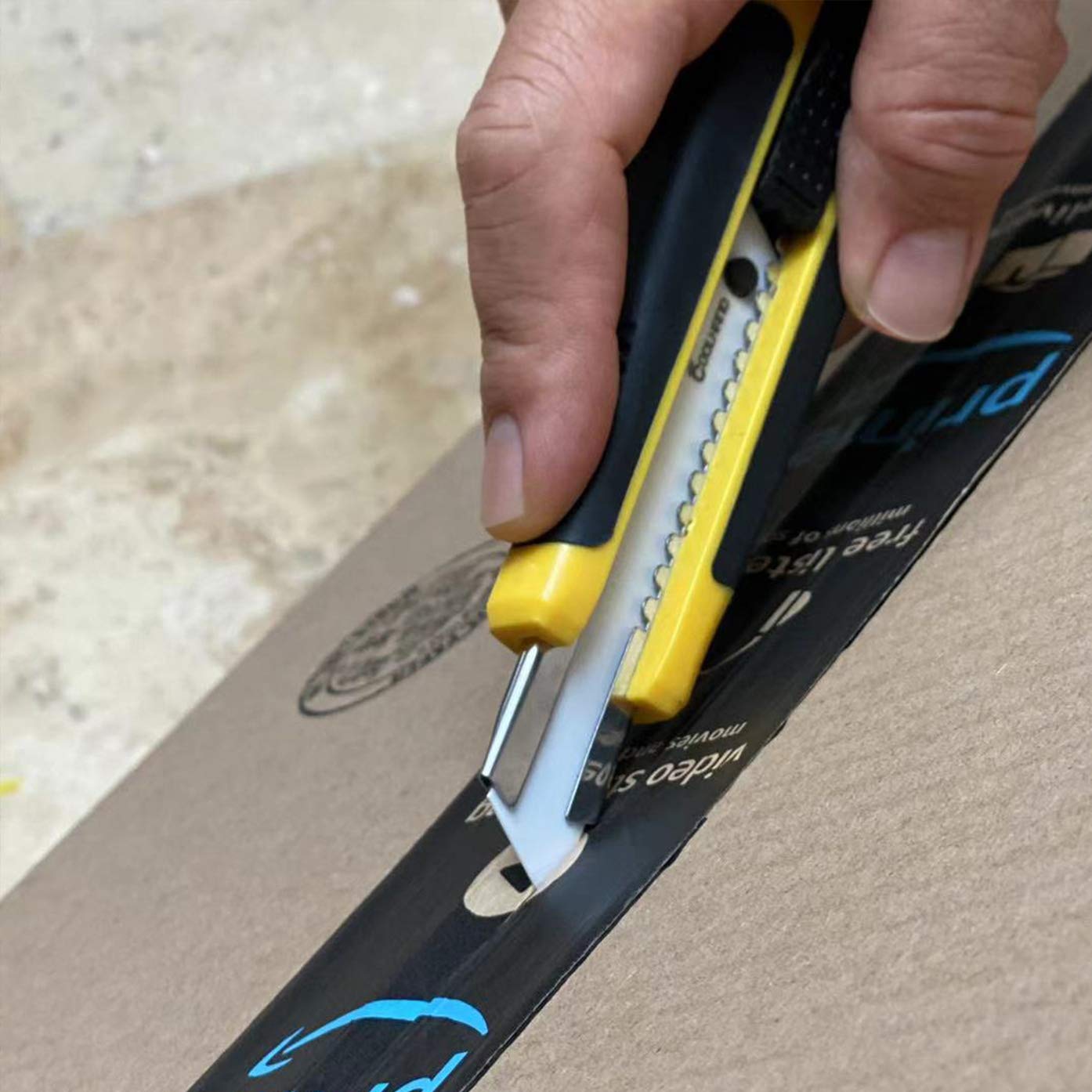 Cool Hand Snap Off Utility Knife Blades 18mm 10-Pack,Quality Zirconia Ceramic, Sharper, Replacement Blades for Box Cutter/Utility Knife, 3.94'' x 0.71'' x 0.025''