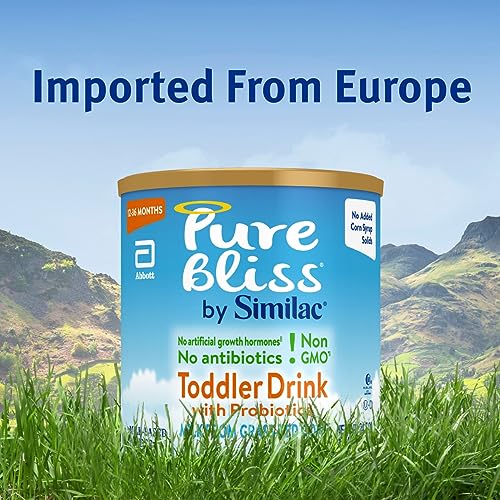 Pure Bliss by Similac Toddler Drink with Probiotics, Starts With Fresh Milk From Grass-Fed Cows, Non-gmo Toddler Formula, 24.7 Oz (Pack of 6)