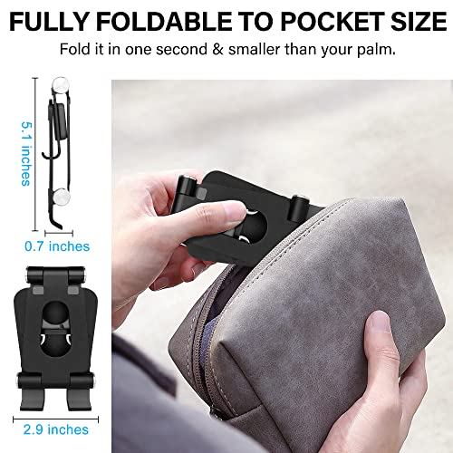 Vakoo Phone Stand, Adjustable Phone Holder for Desk, Upgraded Aluminum Cell Phone Stand Cradle Dock Compatible with iPhone/iPad/Smartphones/Switch/Android, Black