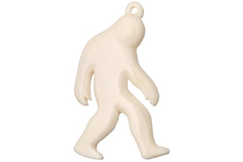 Cow Bone Pendant - Bigfoot - Hand Carved, 1.75 Inch Length