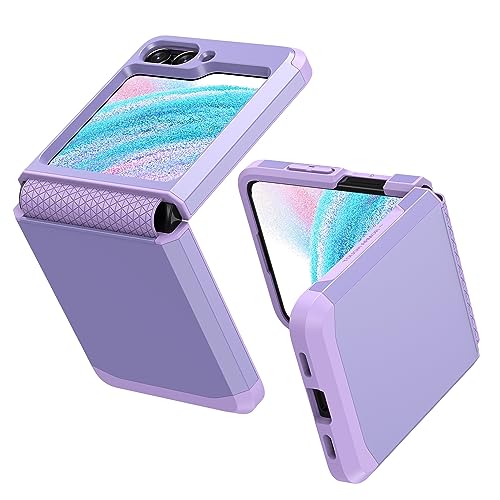 phone case Compatible with Samsung Galaxy Z Flip 5 Case with Hinge Protection Military Grade Heavy Duty Protective Case Hinge Full Protective (TPU) with Hard Protective Body(PC) Rugged Cover phone pro