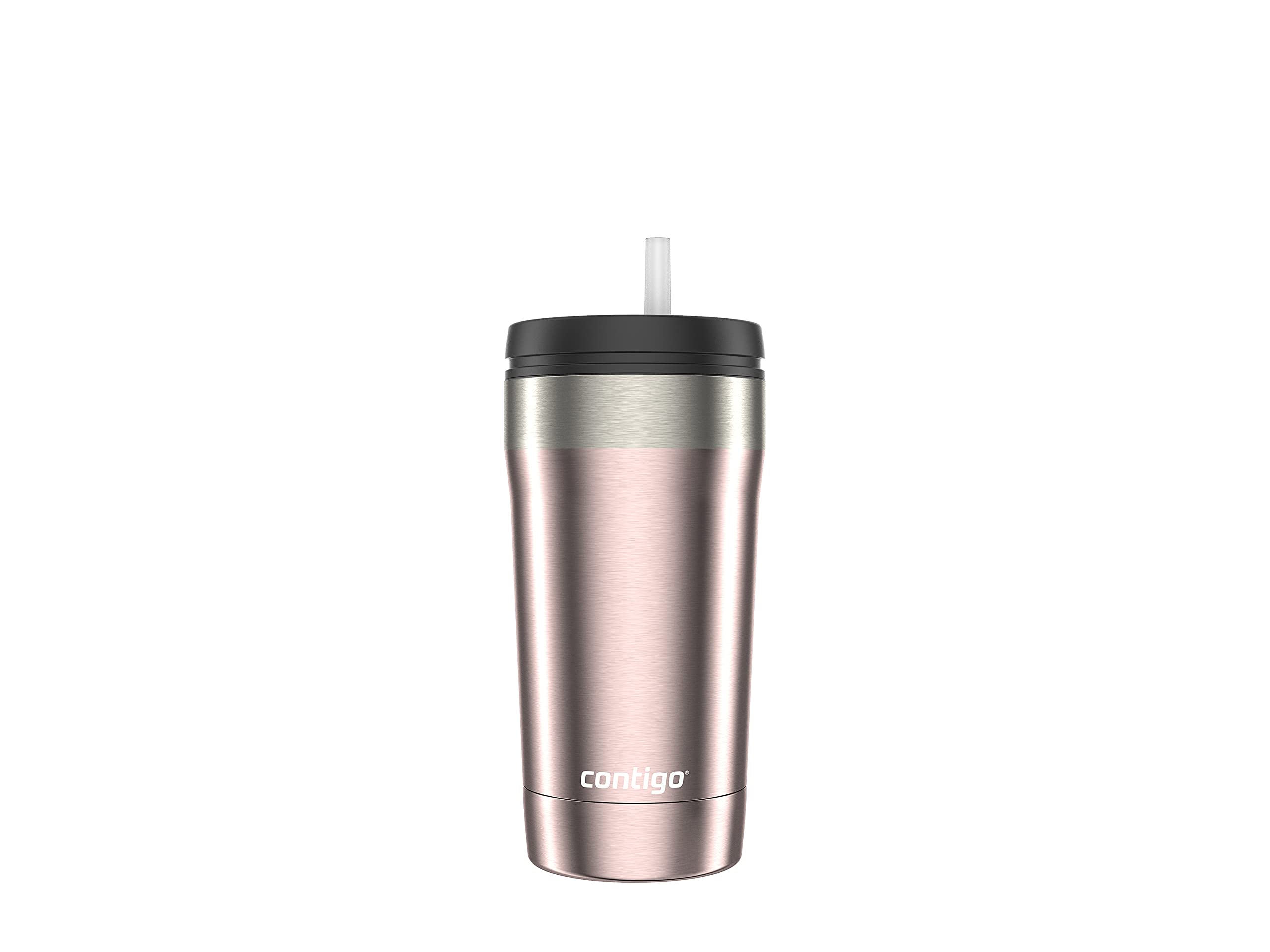 Contigo Uptown Dual-Sip Stainless Steel Tumbler with Leakproof Lid, Insulated Body Keeps Drinks Hot & Cold for Hours, Sip Cold Drinks Through Straw & Hot Drinks Through Spout, 16oz Macchiato