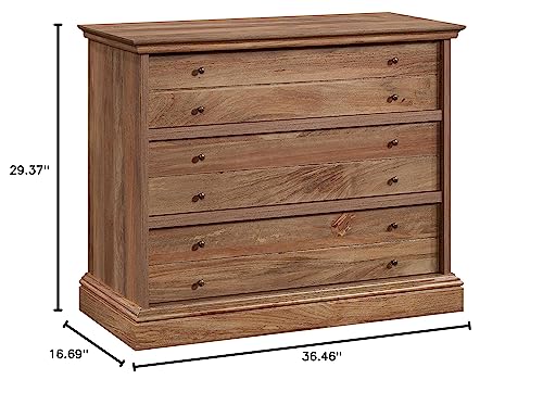 Sauder Barrister Lane 3-Drawer Chest, L: 36.46" x W: 16.69" x H: 29.37", Sindoori Mango