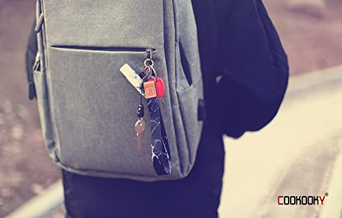COOKOOKY Wrist Lanyards Key Chain Holder Premium Quality Wristlet Lanyard Keychain for Women