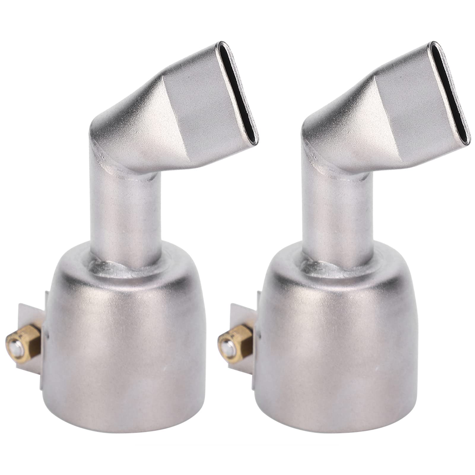 GOTOTOP Pack of 2 Welding Gun Nozzle Flat 120 Degree Heat Gun Welding Nozzle Stainless Steel for Most Brand Plastic Welder Gun