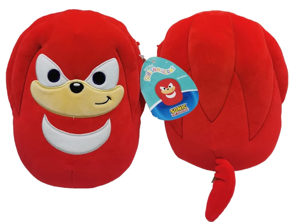 Squishmallow Squishmallows Kellytoy SEGA Sonic, Knuckles, Tails, Shadow Plush Toy (10'' Sonic The Knuckles), SQK2821