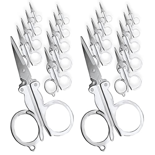 Folding Scissors Travel Scissors Pocket Scissors Small Foldable Scissors Perfect For Family Travel Craft Camping Outdoor (4)