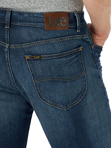 Lee Men's Extreme Motion Bi-Stretch Straight Fit Tapered Leg Jean, Bucket, 36W x 29L