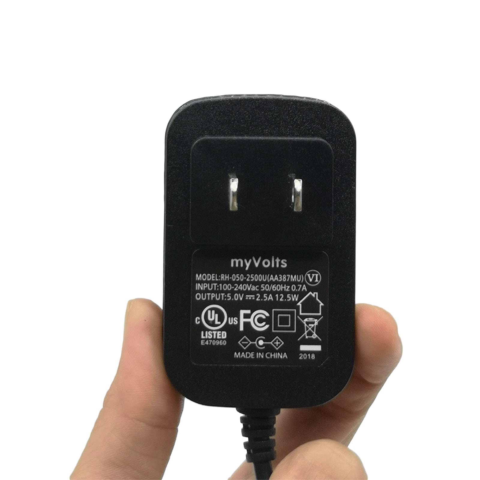 MyVolts 5V Power Supply Adaptor Compatible with/Replacement for TC-Helicon Go Solo, Go Twin Audio Interface - US Plug
