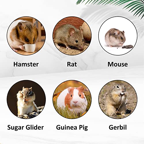 Guinea Pig Hideout Small Animal House Hide with Windows Hamster Wooden Castle Hut Chinchilla Cage Accessories for Chinchilla Guinea Pig Hamster Gerbil Hedgehog