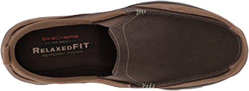 Skechers Men's Superior Milford Loafer, Light Brown, 12 M US